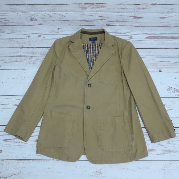 Izod | Jackets & Coats | Vintage Izod Mens Large Flannel Line Tan Field ...